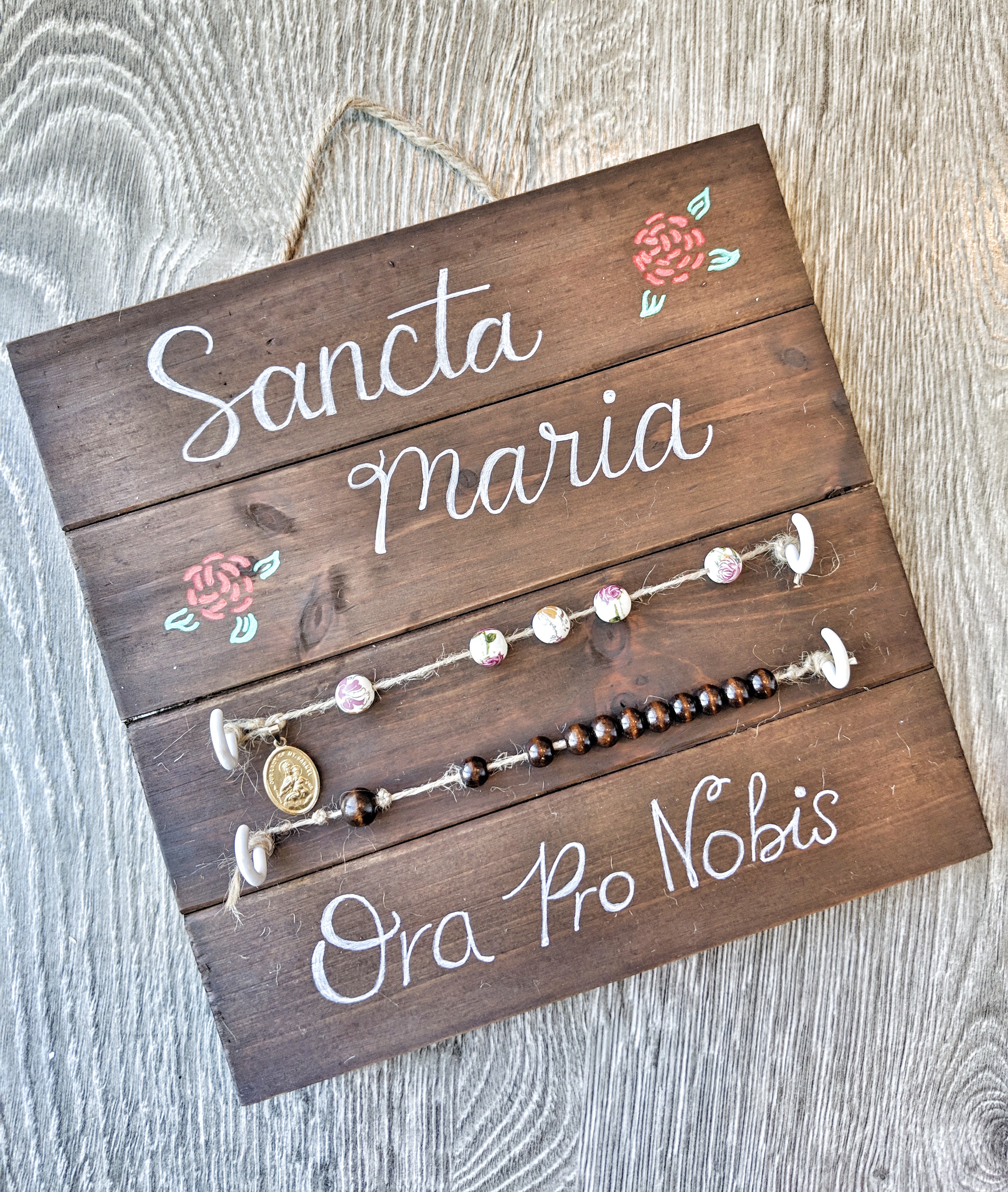 DIY Wall Rosary Abacus/Board - Alleluia Is Our Song